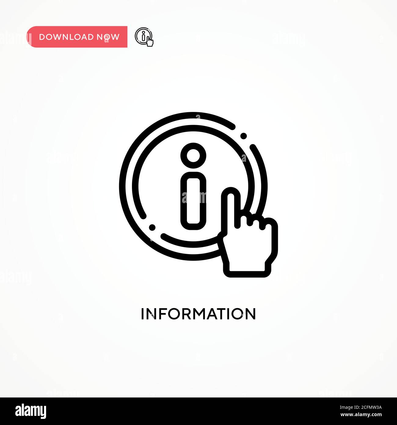 Information vector icon. Modern, simple flat vector illustration for ...