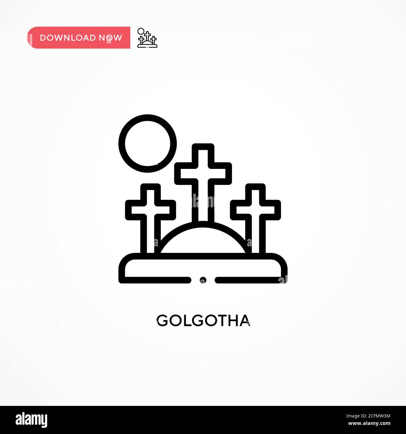 Golgotha the site of crucifixion Cut Out Stock Images & Pictures - Alamy