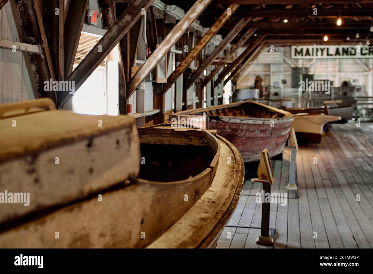 Small Boat Shed. Chesapeake Bay Maritime Museum, St. Michael's MD Stock ...