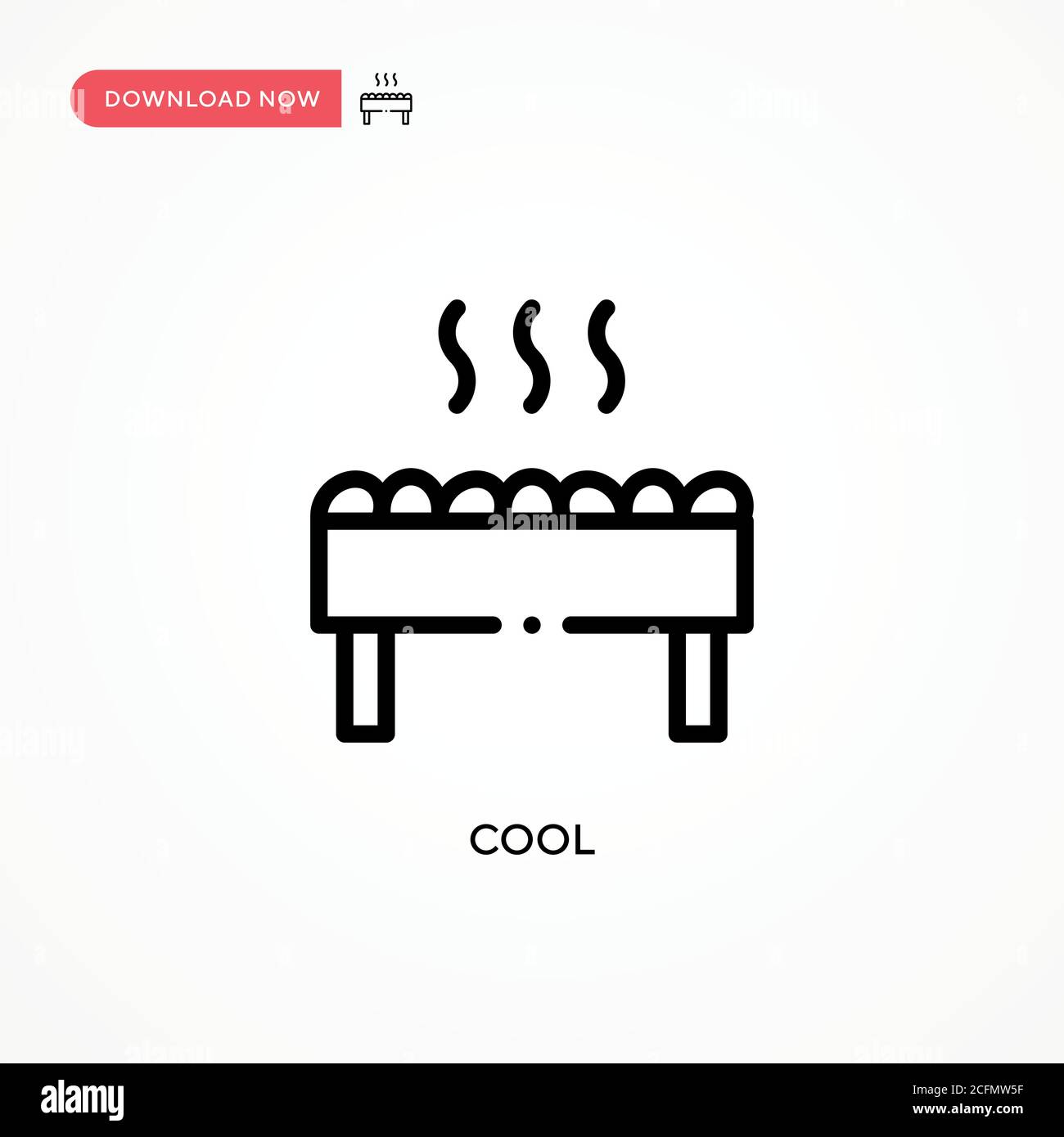 Cool vector icon. Modern, simple flat vector illustration for web site ...