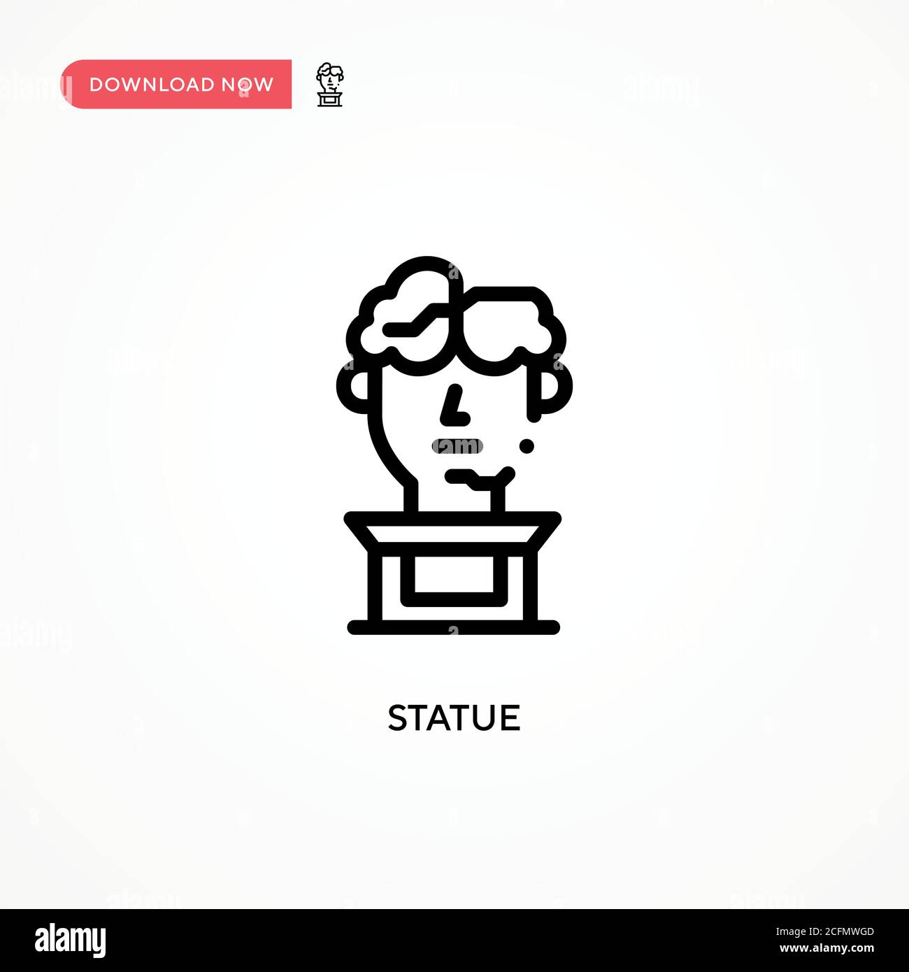 Statue vector icon. Modern, simple flat vector illustration for web ...