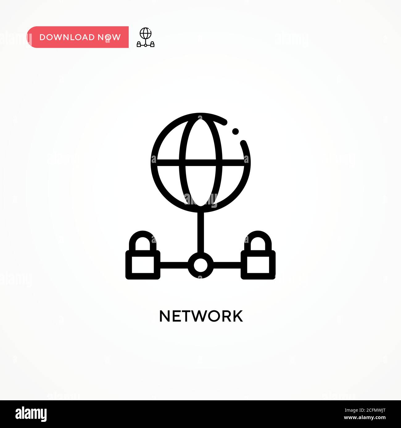 Network vector icon. Modern, simple flat vector illustration for web ...