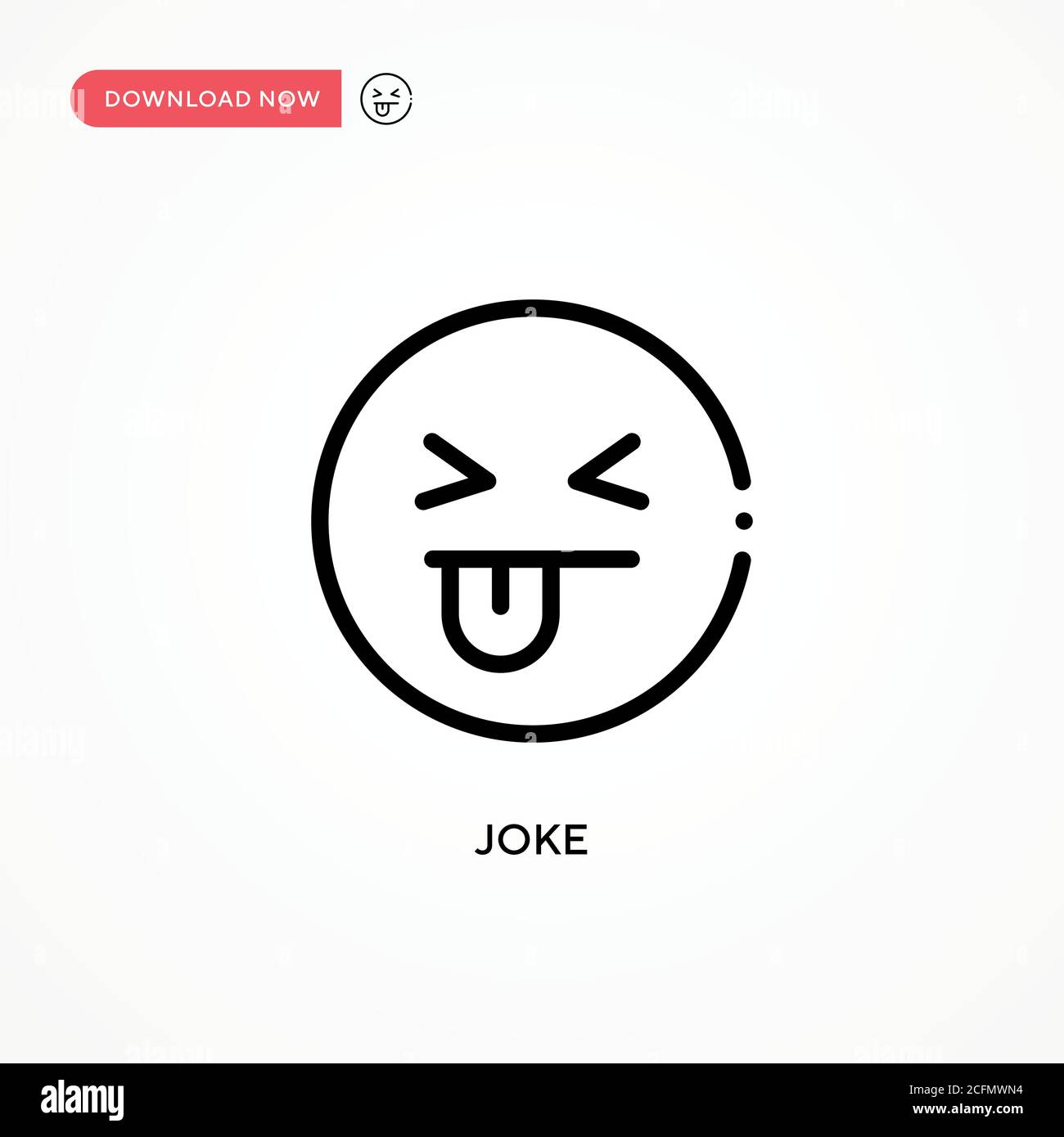 Joke vector icon. Modern, simple flat vector illustration for web site ...