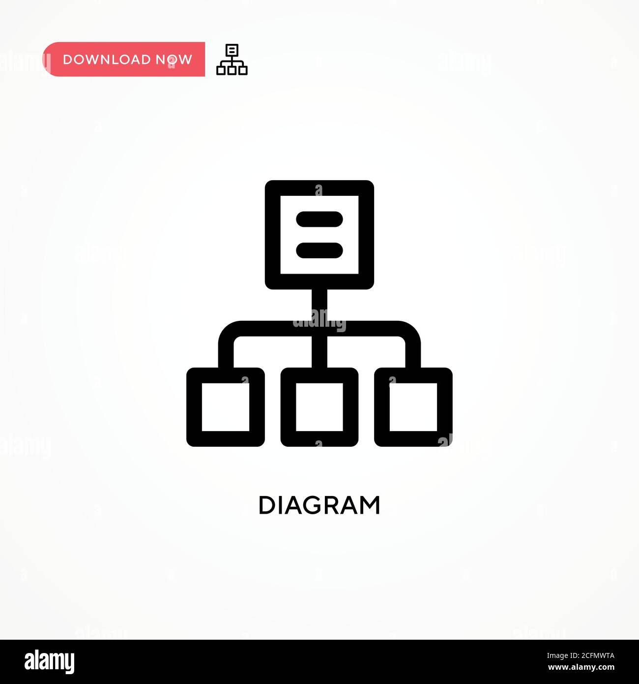 Diagram vector icon. Modern, simple flat vector illustration for web ...