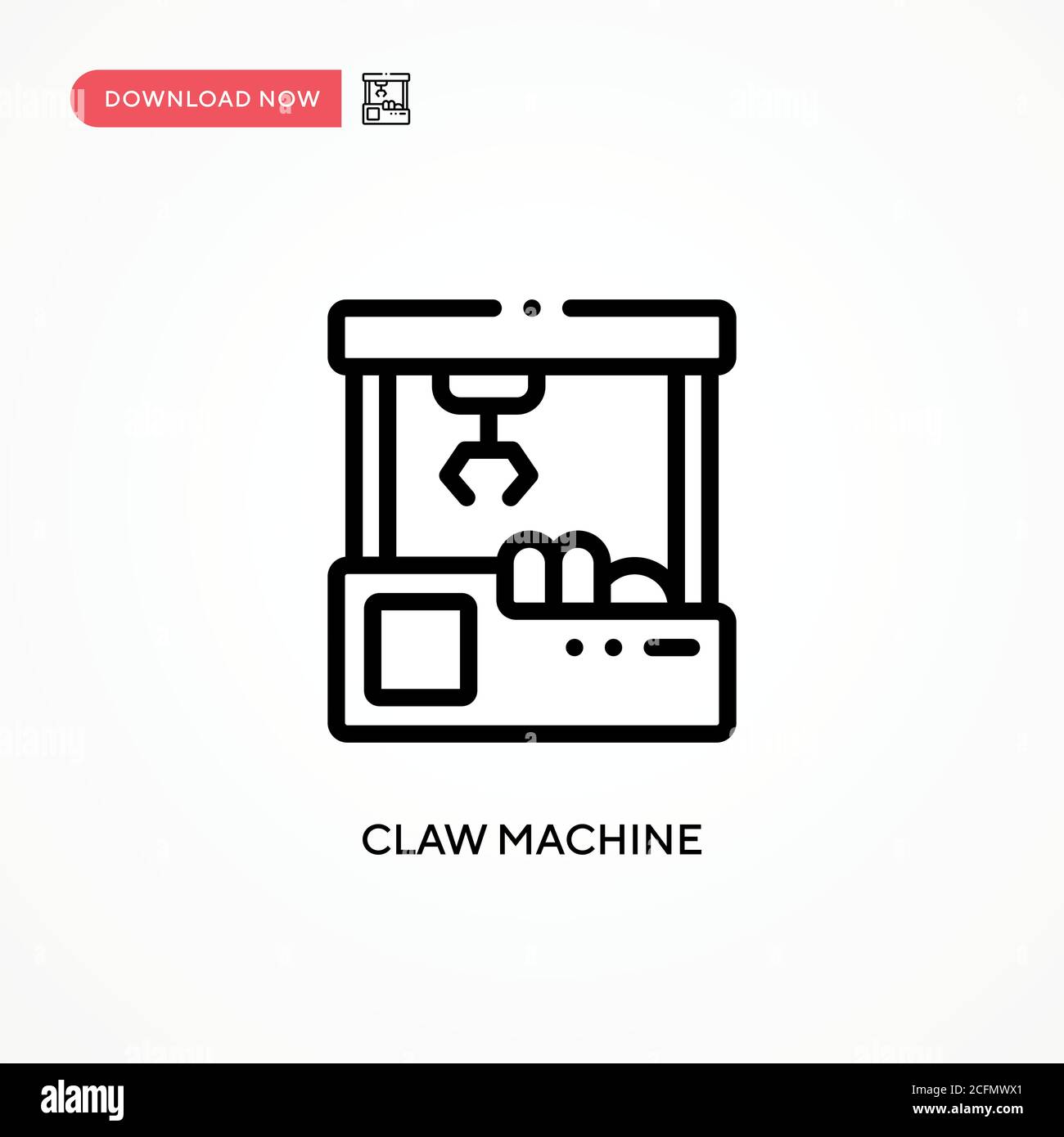 Claw machine vector icon. Modern, simple flat vector illustration for ...
