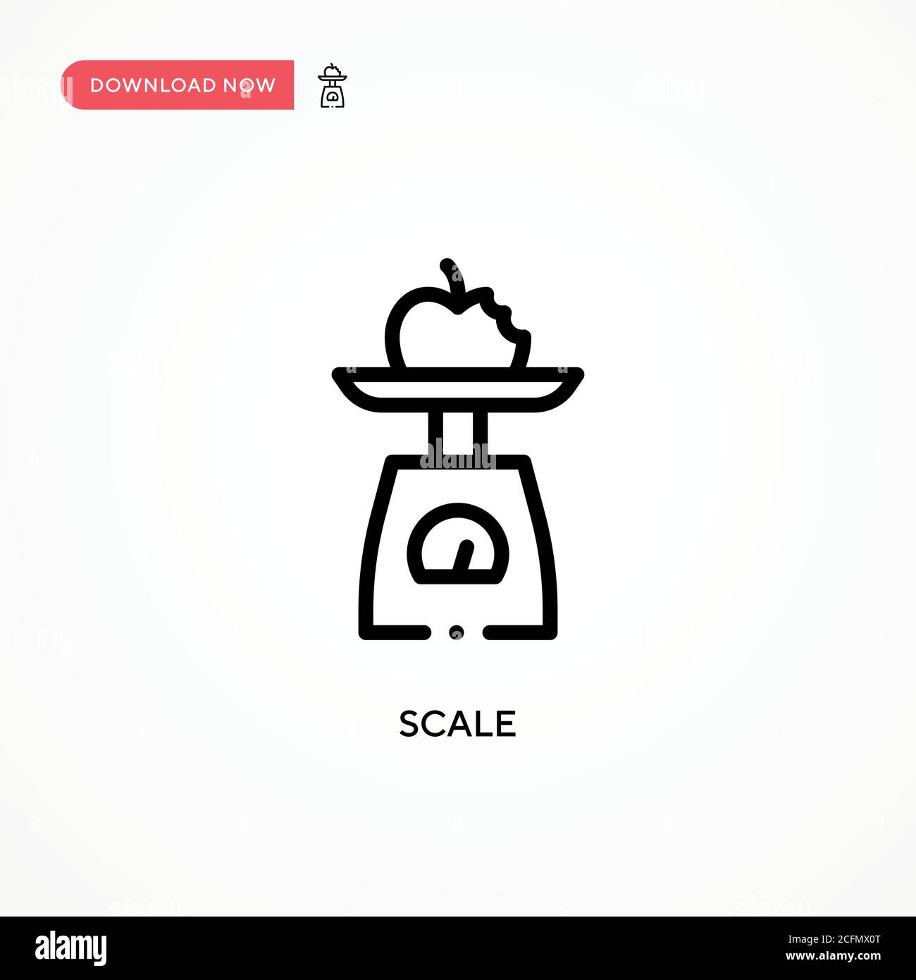 Scale vector icon. Modern, simple flat vector illustration for web site ...