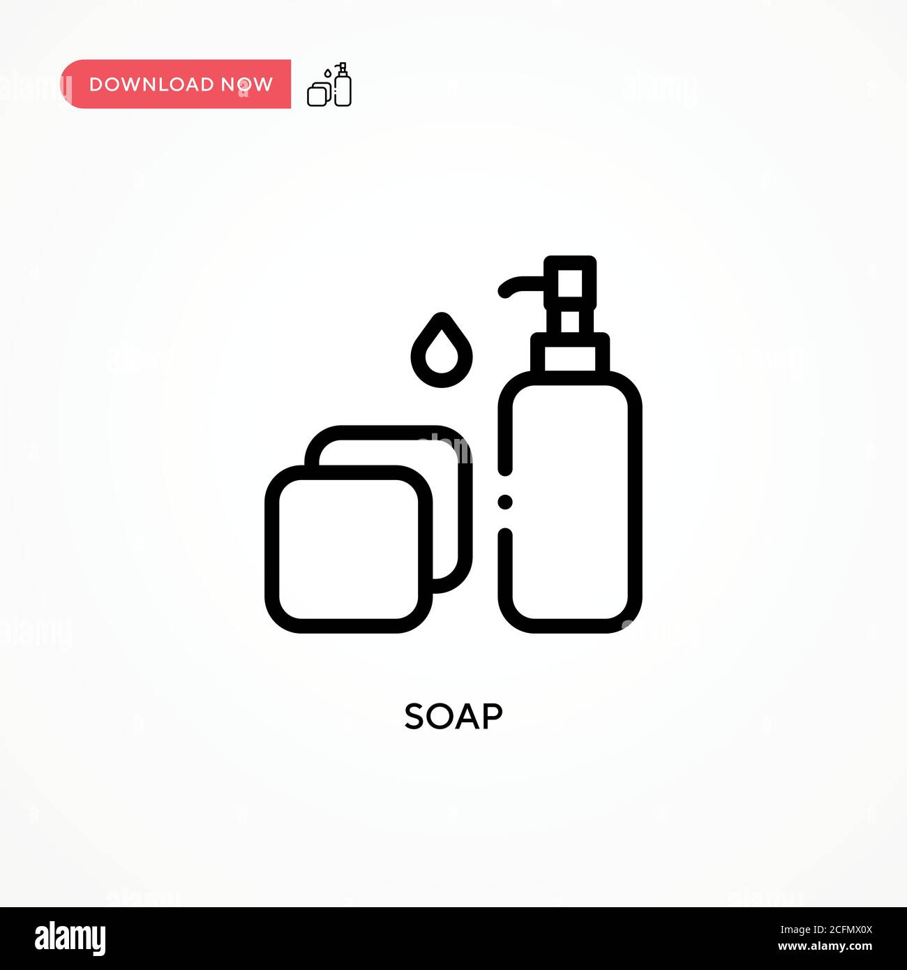 Soap vector icon. Modern, simple flat vector illustration for web site ...