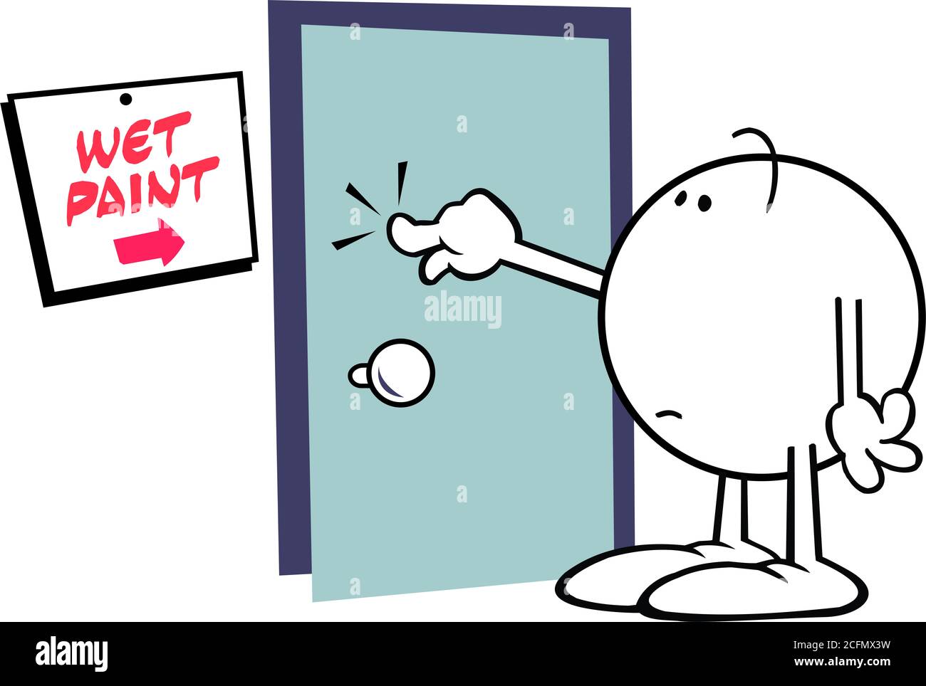 Wet paint hi-res stock photography and images - Alamy