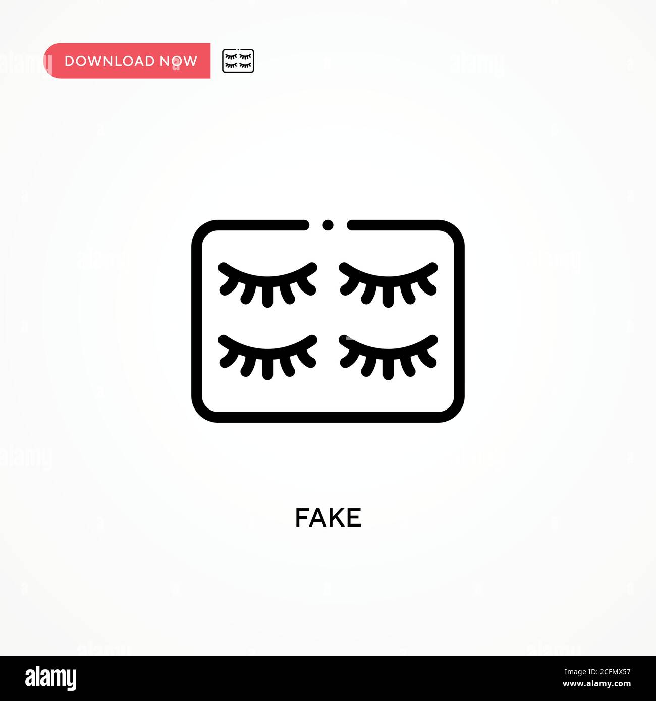 Fake vector icon. Modern, simple flat vector illustration for web site ...
