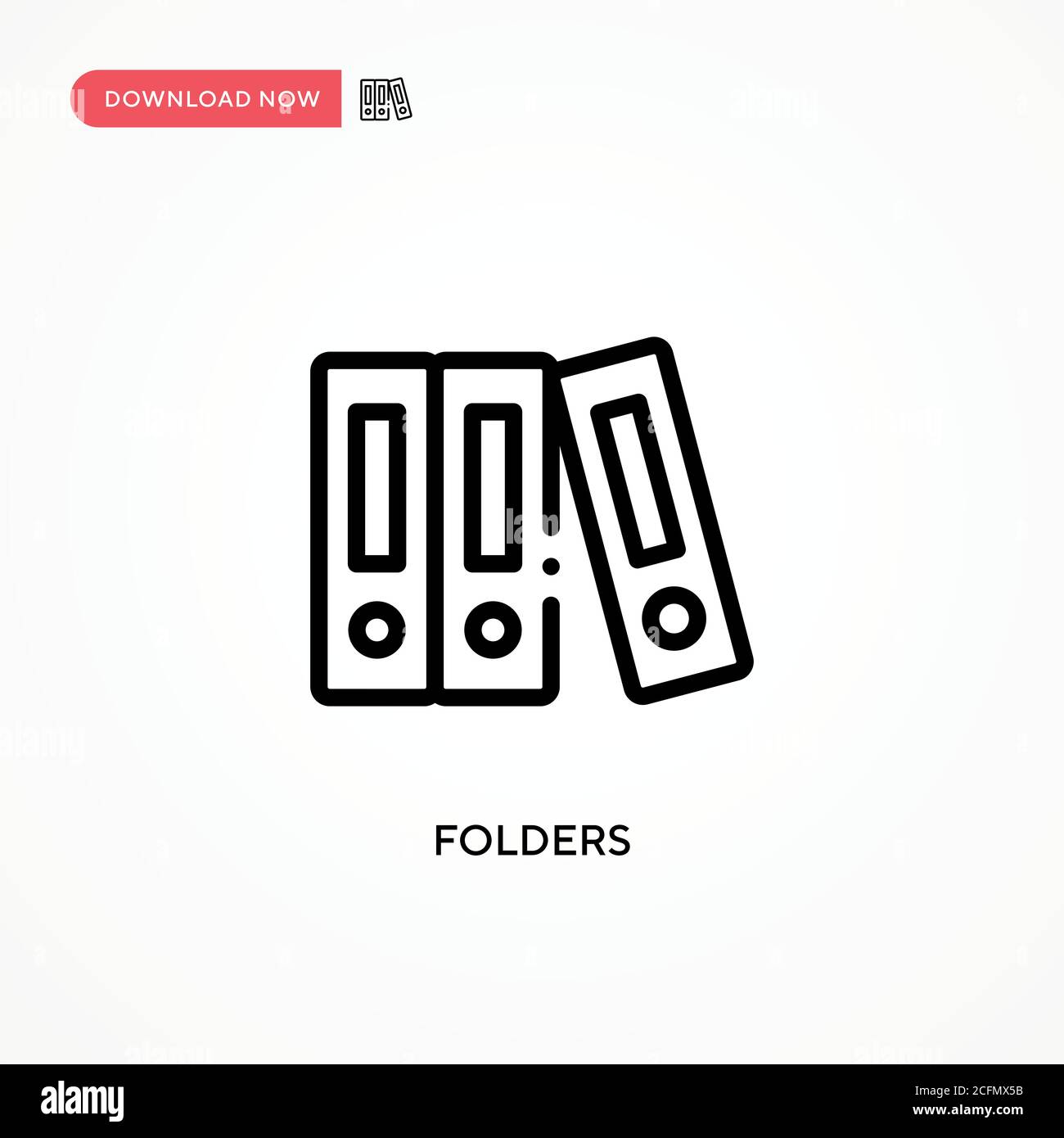 Folders vector icon. Modern, simple flat vector illustration for web ...