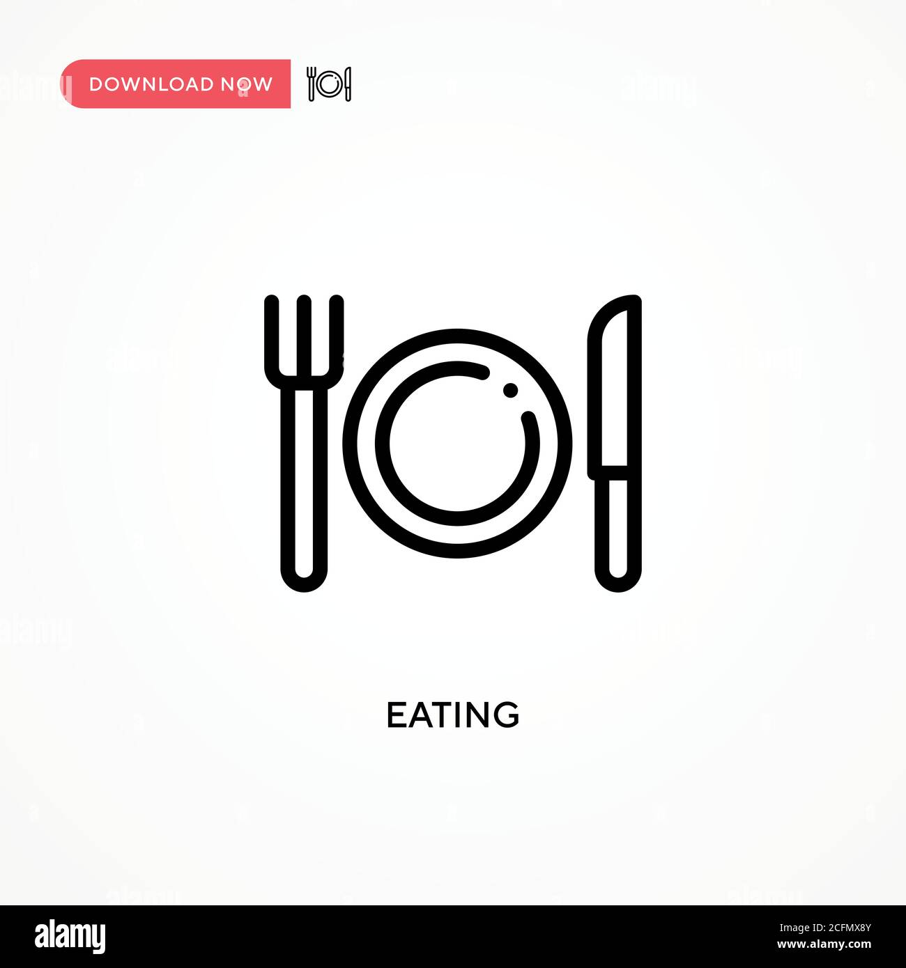 Table adult food holding fork Stock Vector Images - Alamy