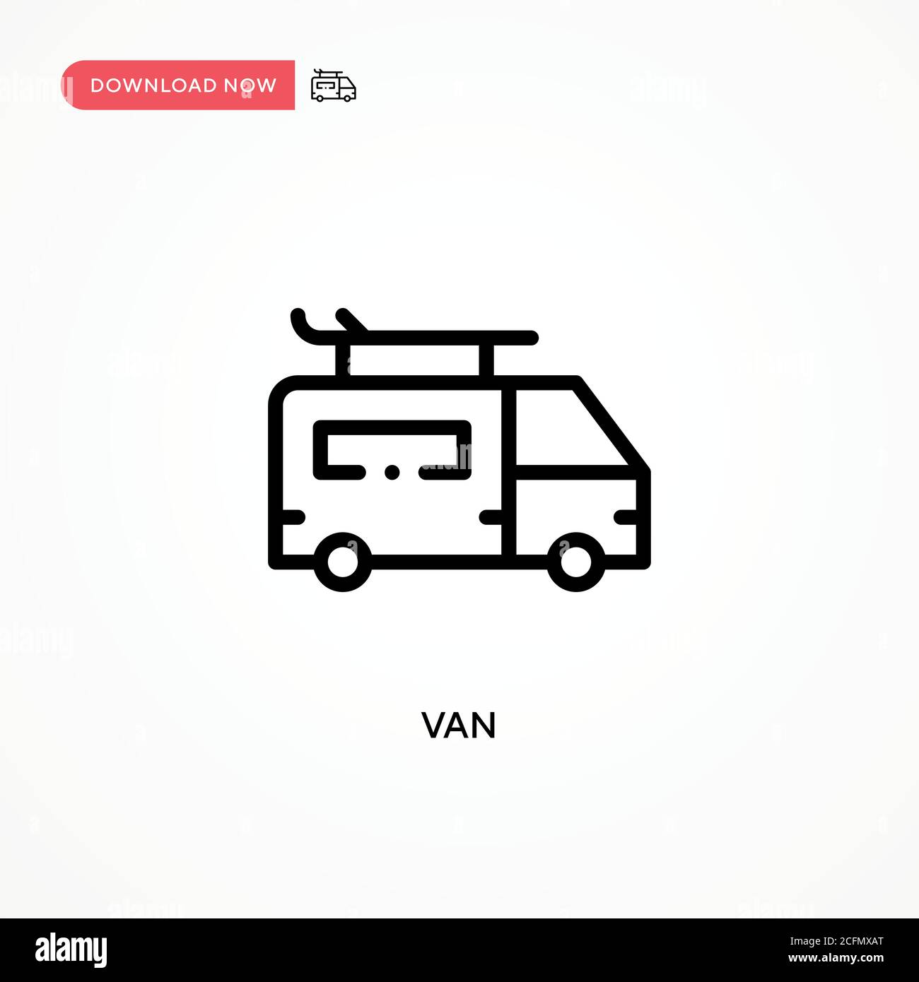 Van vector icon. Modern, simple flat vector illustration for web site ...