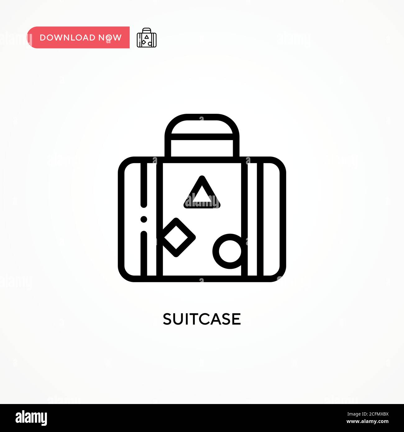 Suitcase vector icon. Modern, simple flat vector illustration for web ...