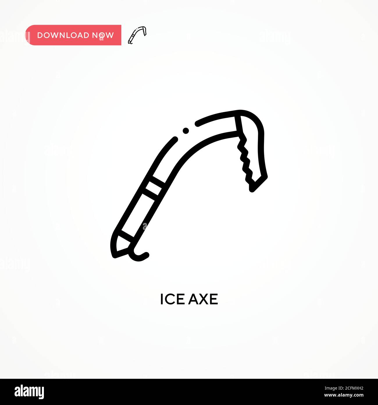 Ice axe vector icon. Modern, simple flat vector illustration for web ...