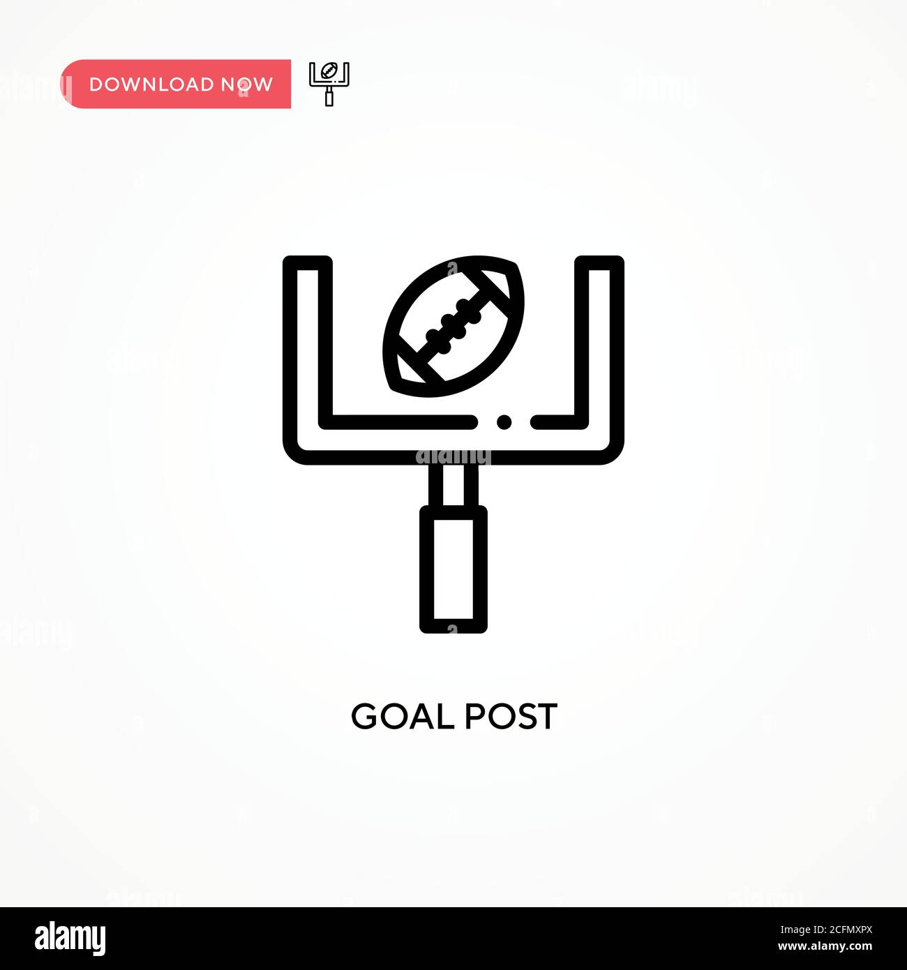 Goal post vector icon. Modern, simple flat vector illustration for web ...