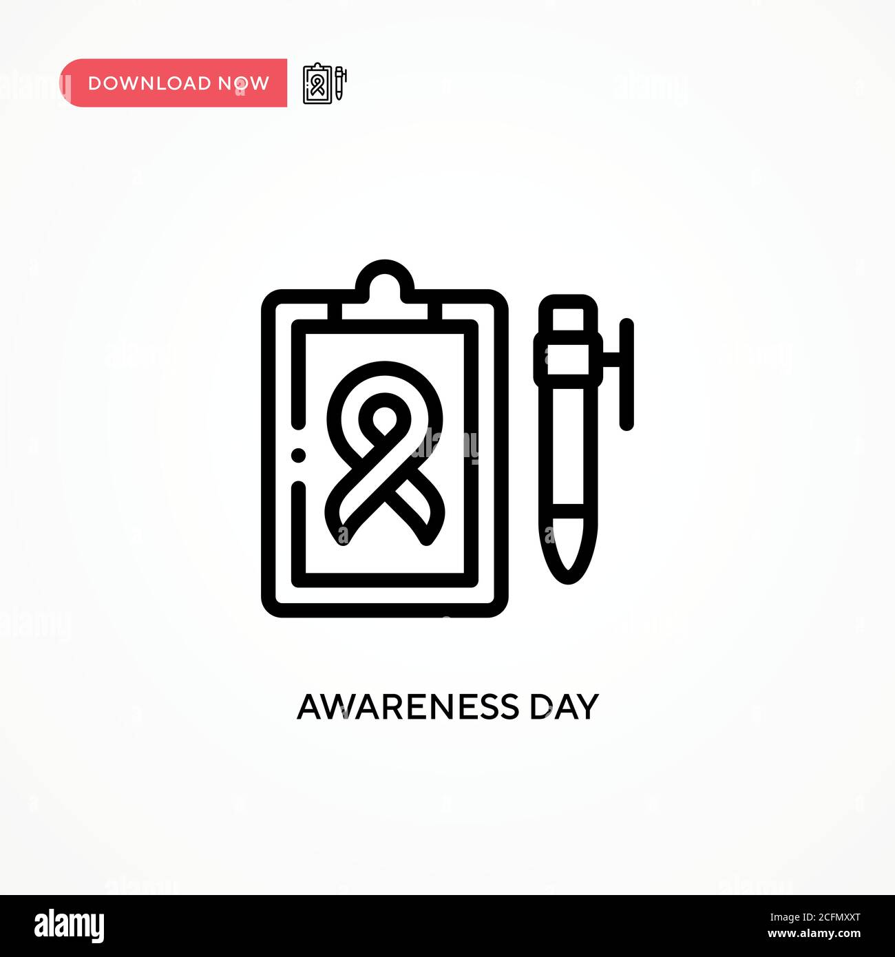 Awareness day vector icon. Modern, simple flat vector illustration for ...