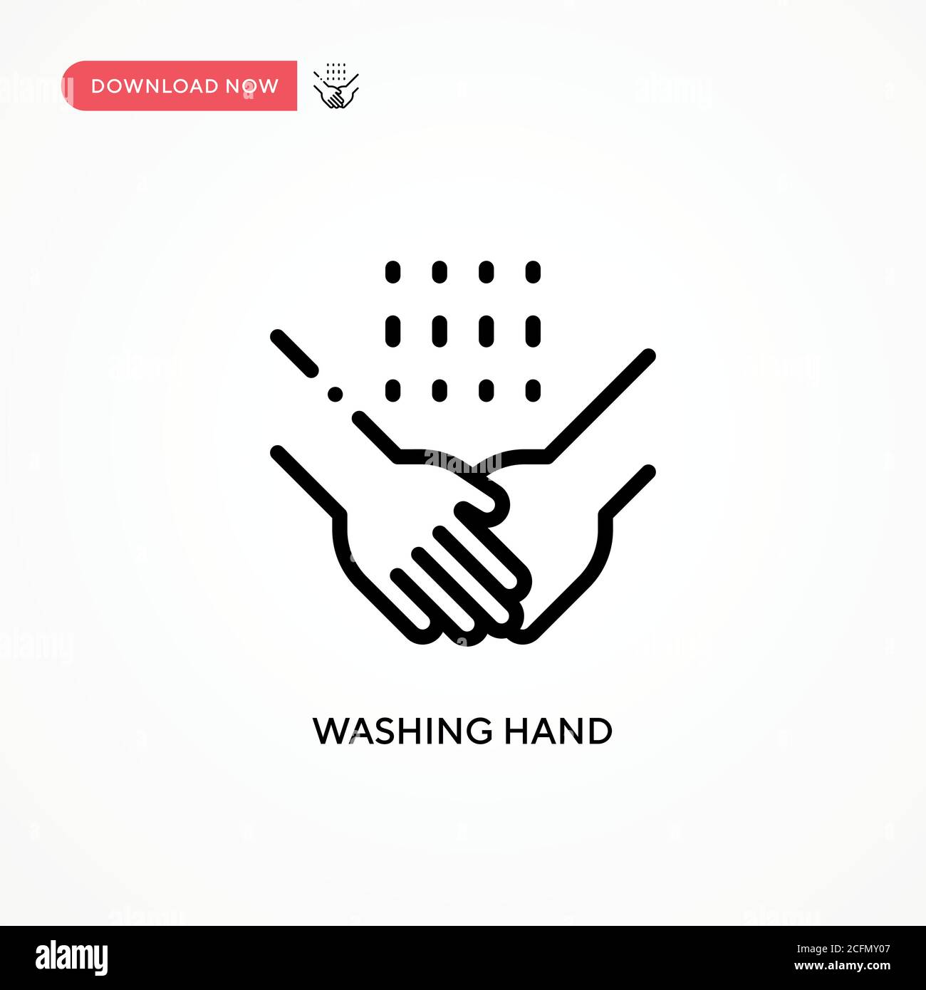 Washing hand vector icon. Modern, simple flat vector illustration for ...