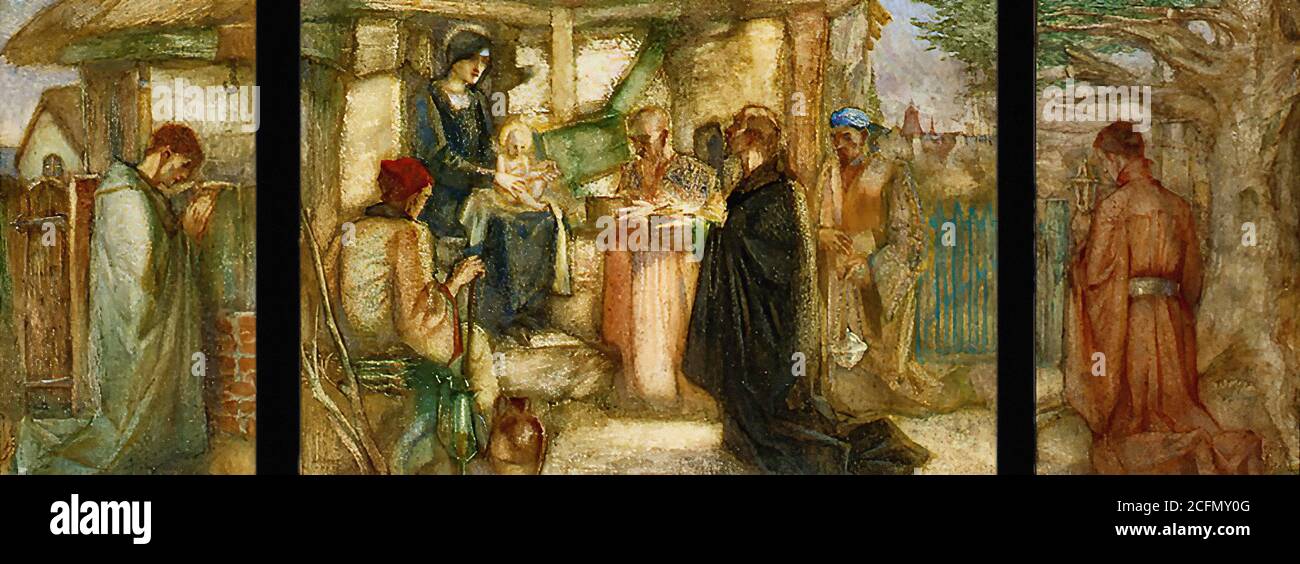 Wilmer John Riley - the Adoration of the Magi - British School - 19th ...