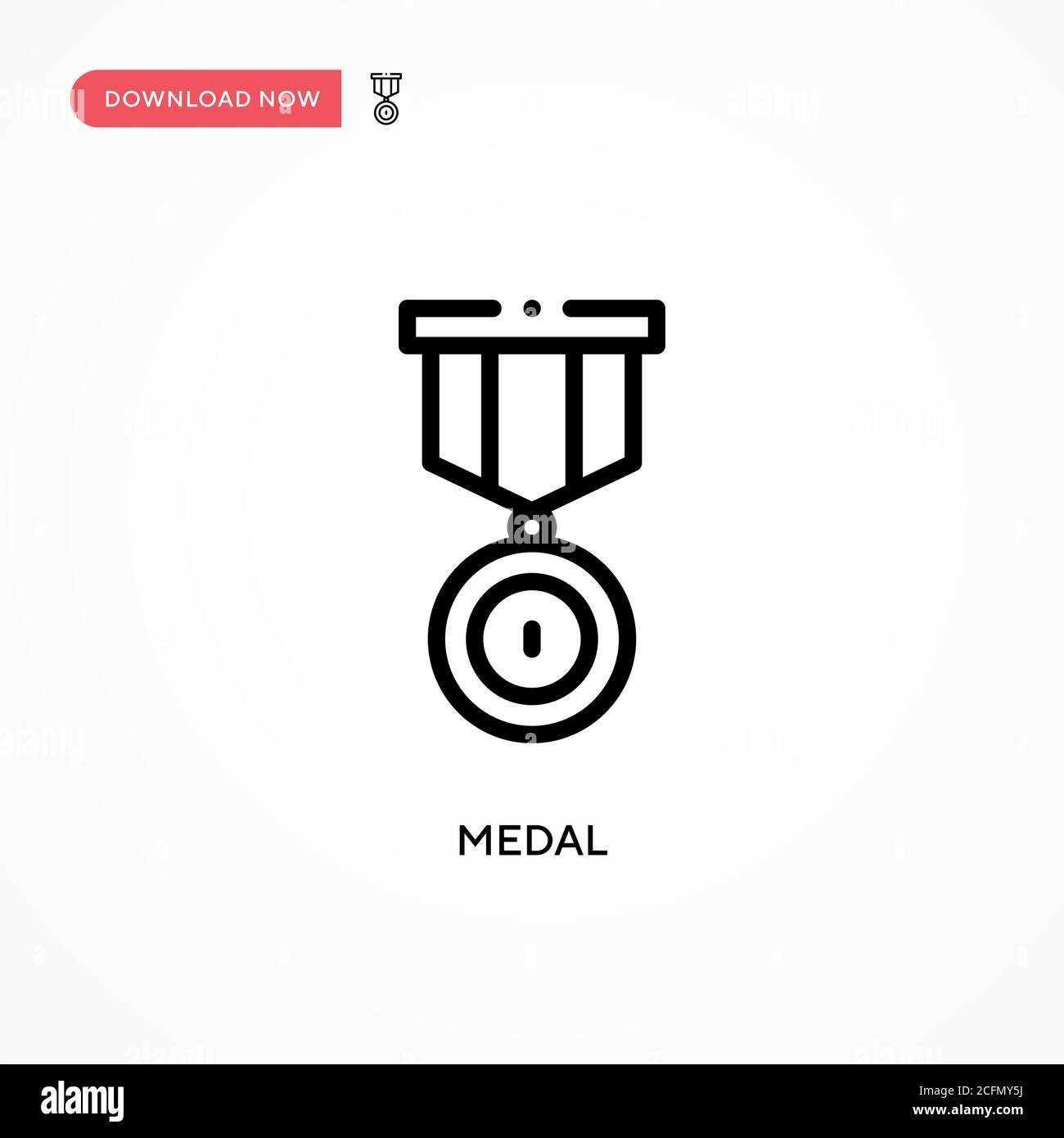 Medal vector icon. Modern, simple flat vector illustration for web site ...