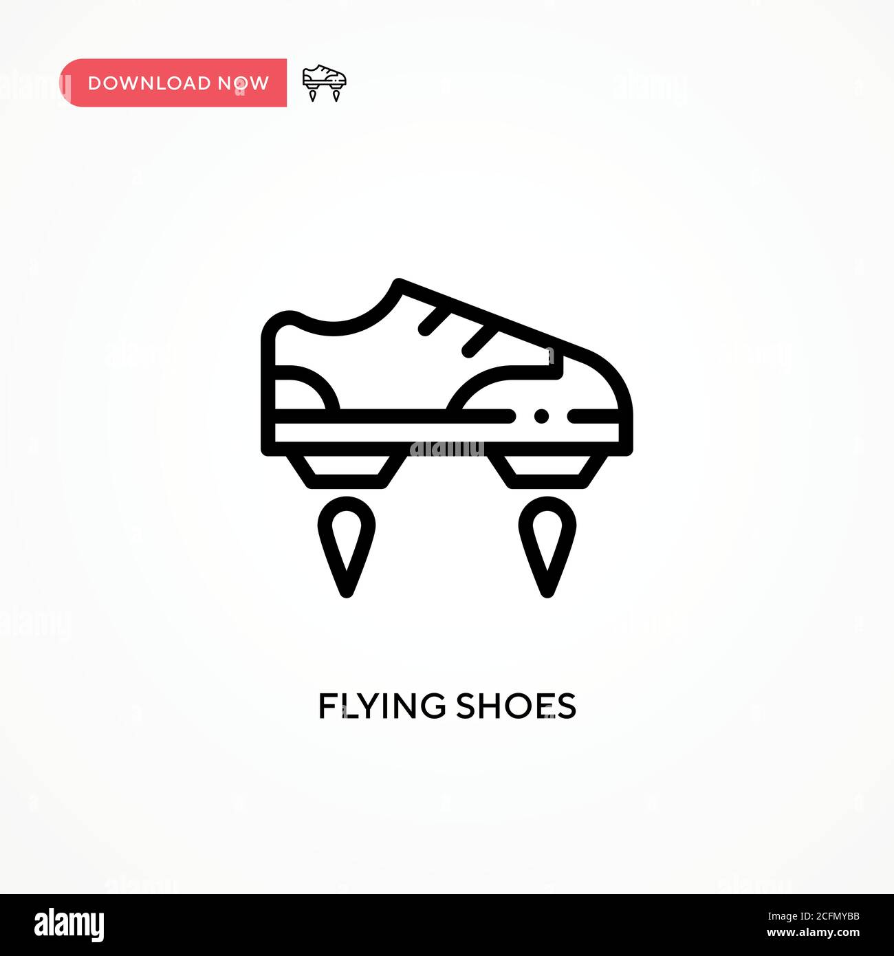 Flying shoes vector icon. Modern, simple flat vector illustration for ...