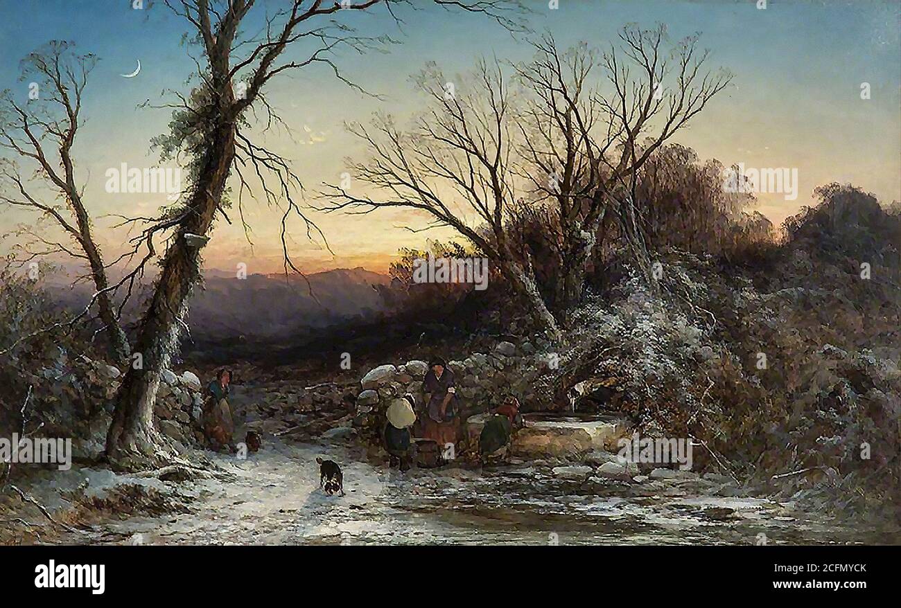 Williams George Augustus - Roadside Spring - British School - 19th ...