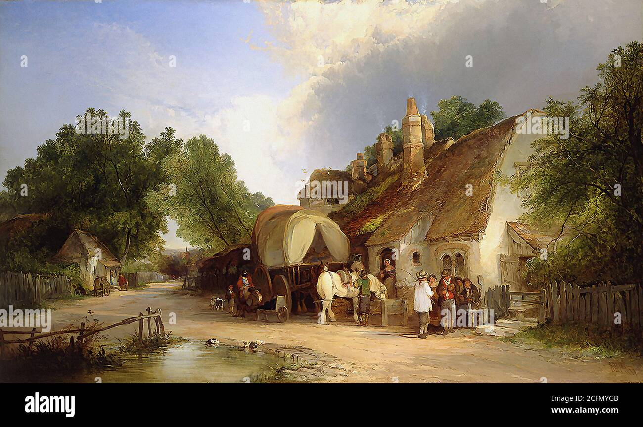 Williams Edward Charles - the Old Roadside Inn - British School - 19th ...