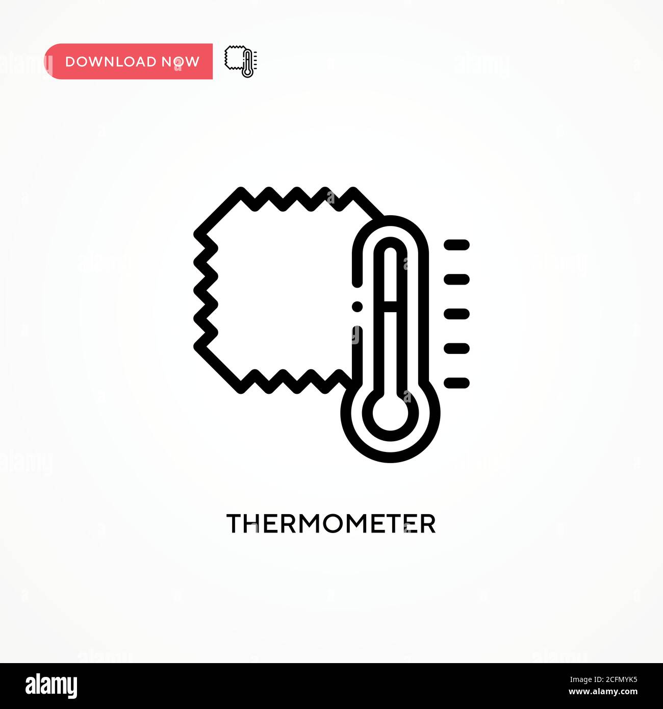 Thermometer vector icon. Modern, simple flat vector illustration for ...