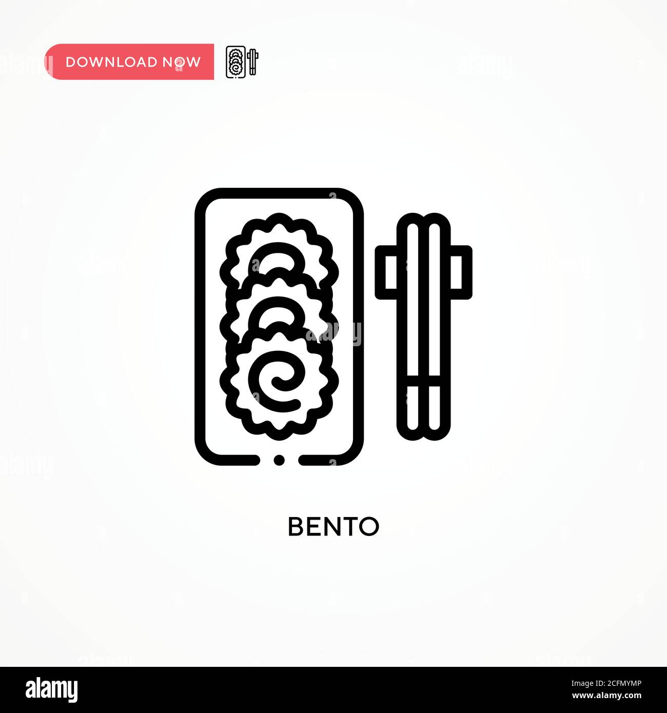 Bento vector icon. Modern, simple flat vector illustration for web site ...