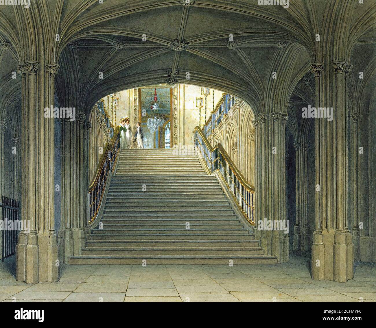 Wild Charles - Windsor Castle - the Staircase - British School - 19th ...