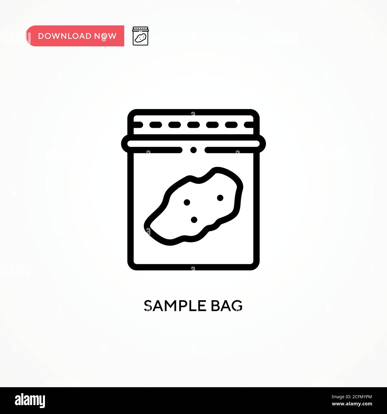 Sample bag vector icon. Modern, simple flat vector illustration for web ...