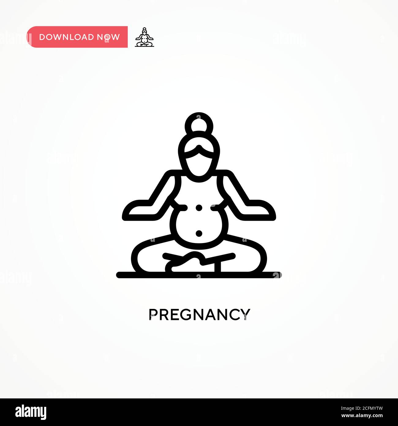Pregnancy vector icon. Modern, simple flat vector illustration for web ...