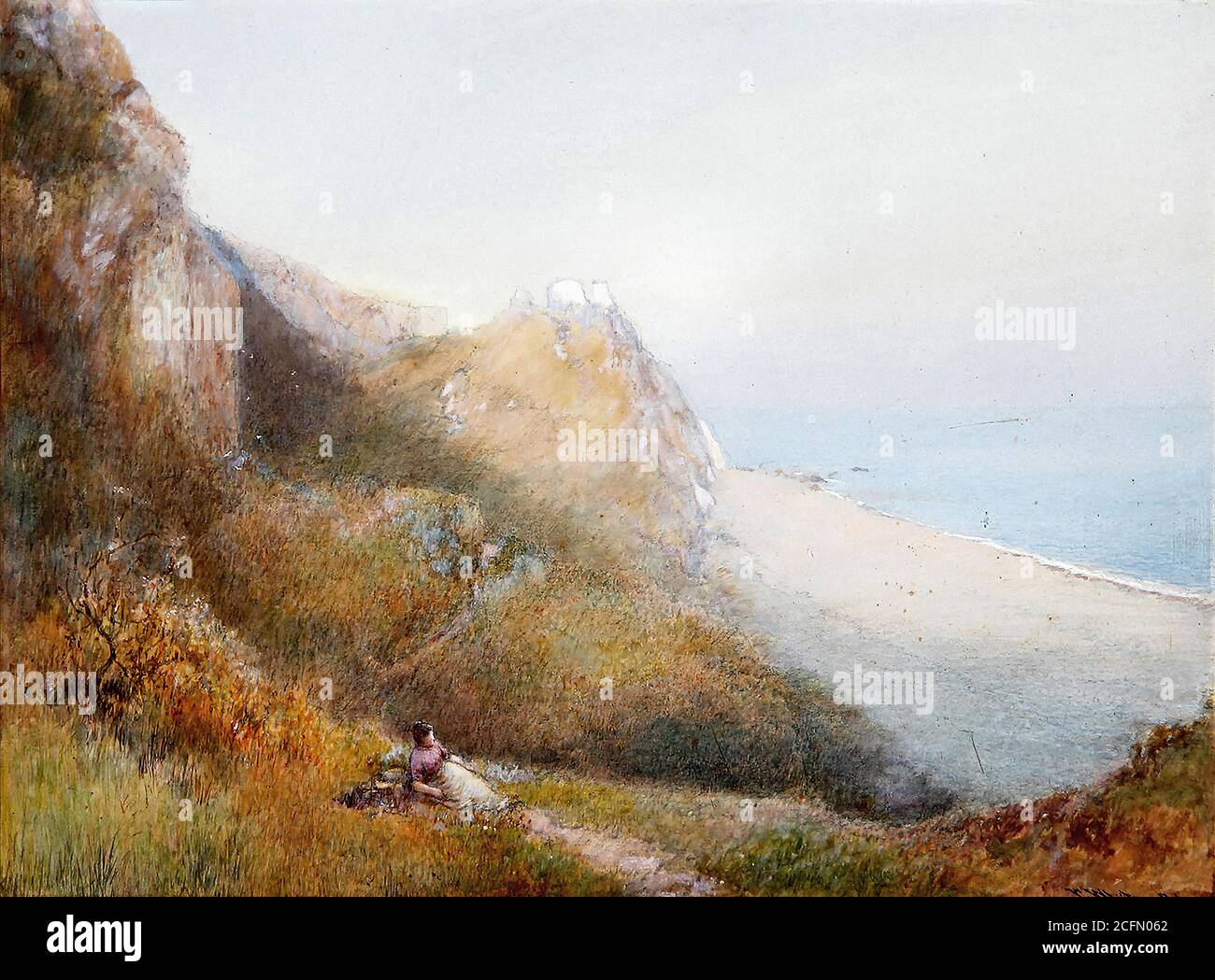 White John - from Branscombe Looking Towards Beer Head - British School ...