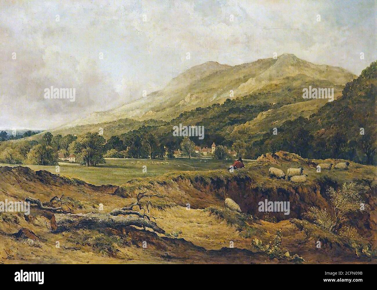 West William - View in Radnorshire - British School - 19th Century ...