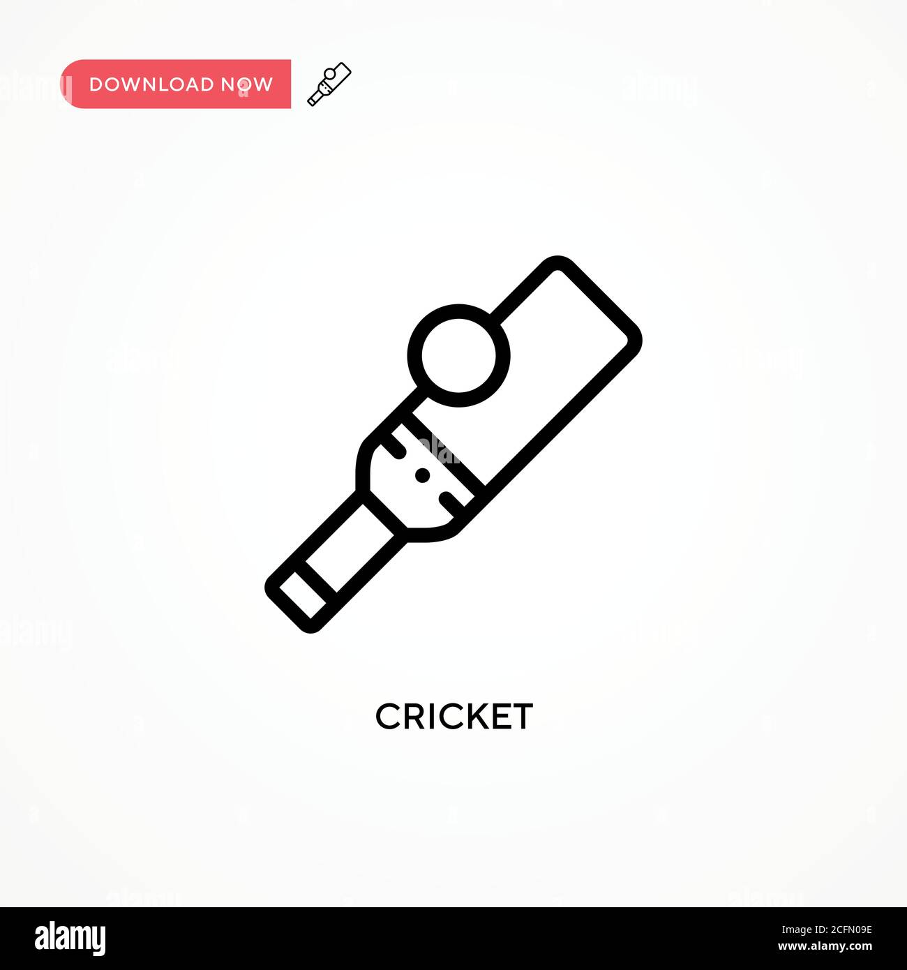 Cricket vector icon. Modern, simple flat vector illustration for web ... Cricket vector icon. Modern, simple flat vector illustration for web ...