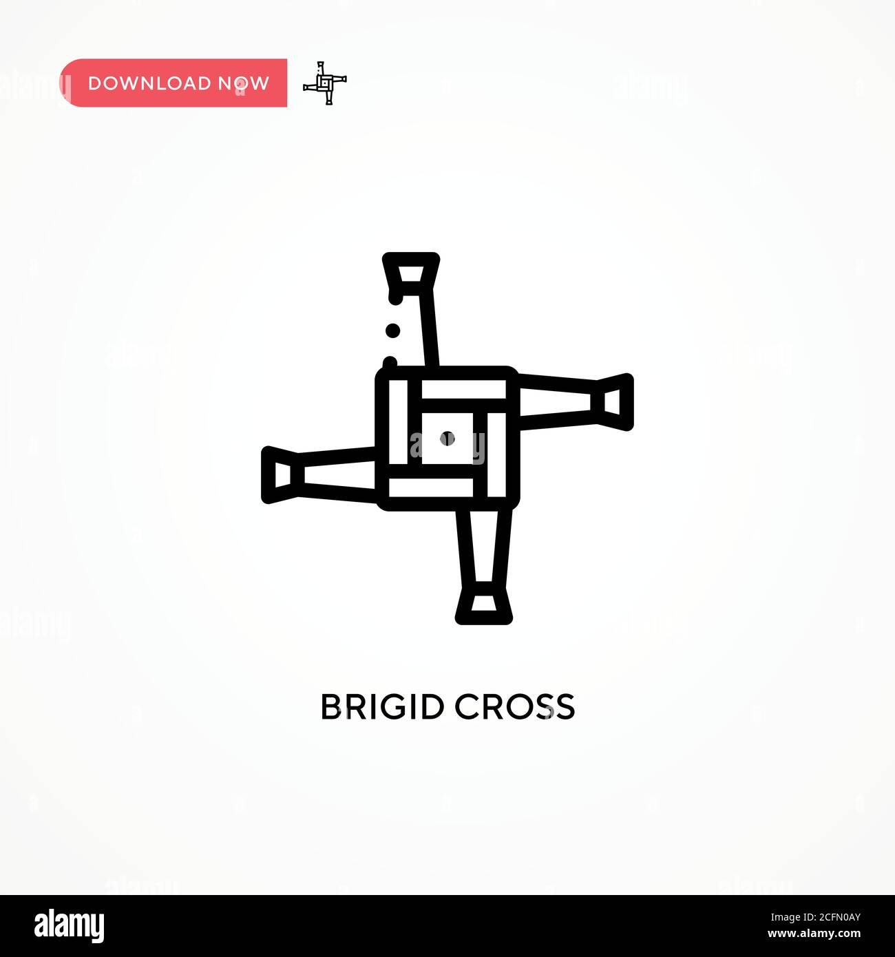 Brigid cross vector icon. Modern, simple flat vector illustration for ...