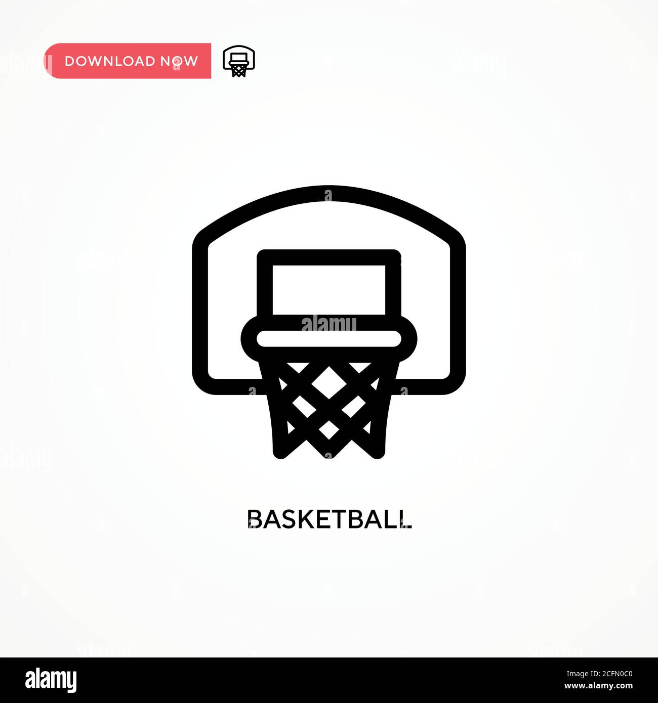 Basketball vector icon. Modern, simple flat vector illustration for web ...