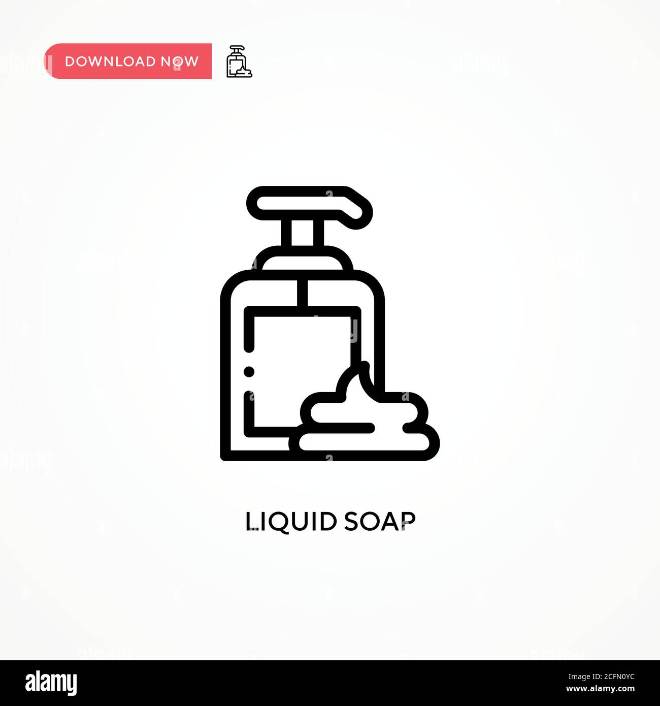 Liquid soap vector icon. Modern, simple flat vector illustration for ...