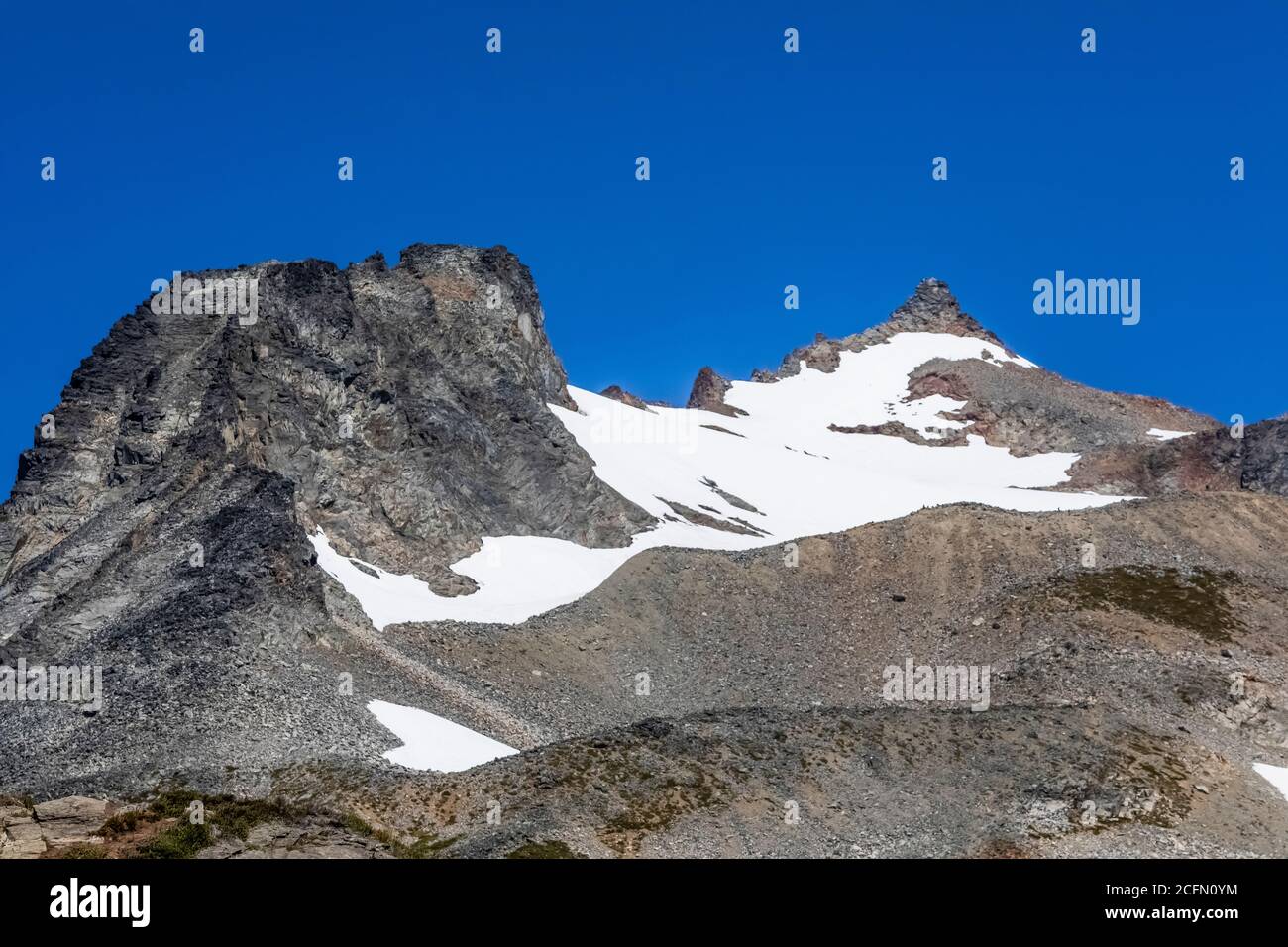 Boston Peak and Sahale Mountain viewed from Sahale Arm Trail, North ...