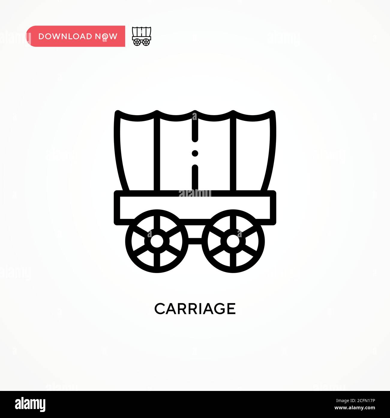 Cartoon wedding carriage retro icon hi-res stock photography and images ...