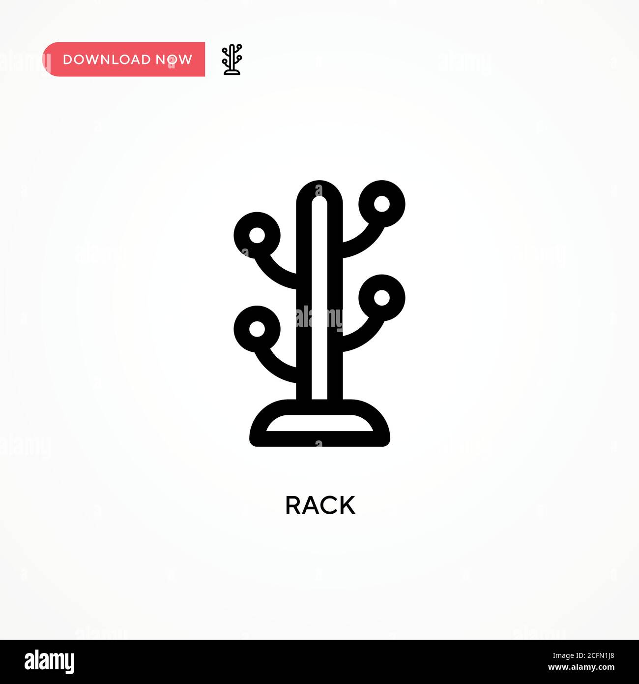 Rack vector icon. Modern, simple flat vector illustration for web site ...