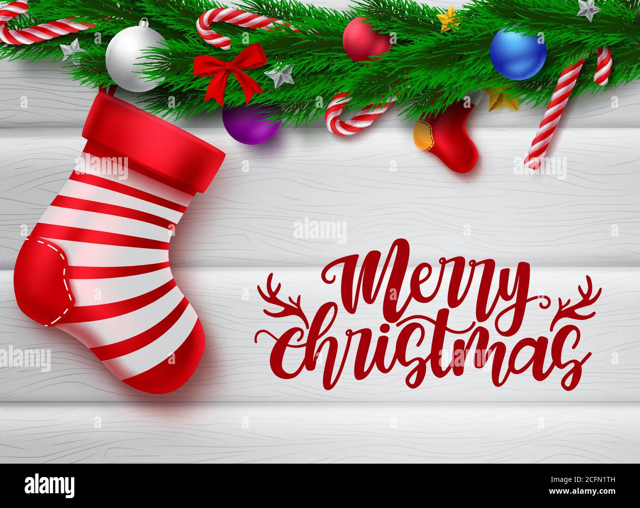Merry christmas greeting vector banner background. Merry christmas text ...
