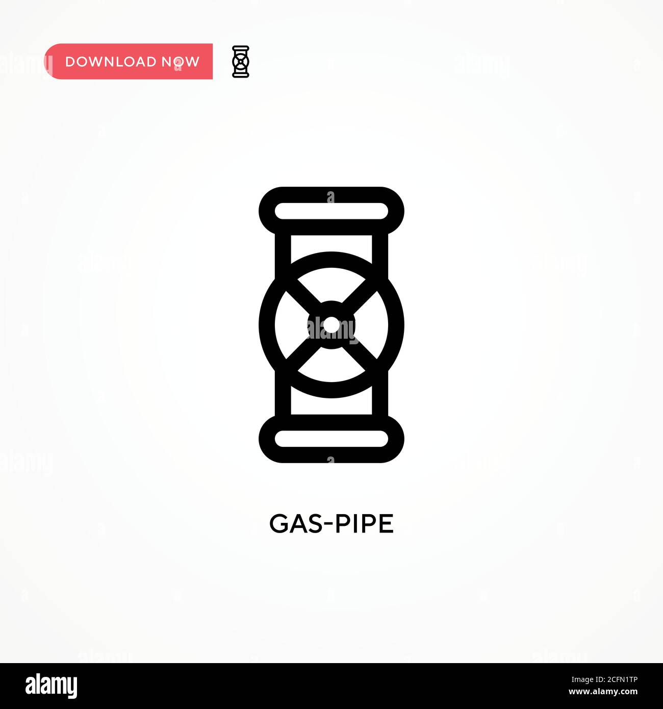 Gas-pipe vector icon. Modern, simple flat vector illustration for web ...