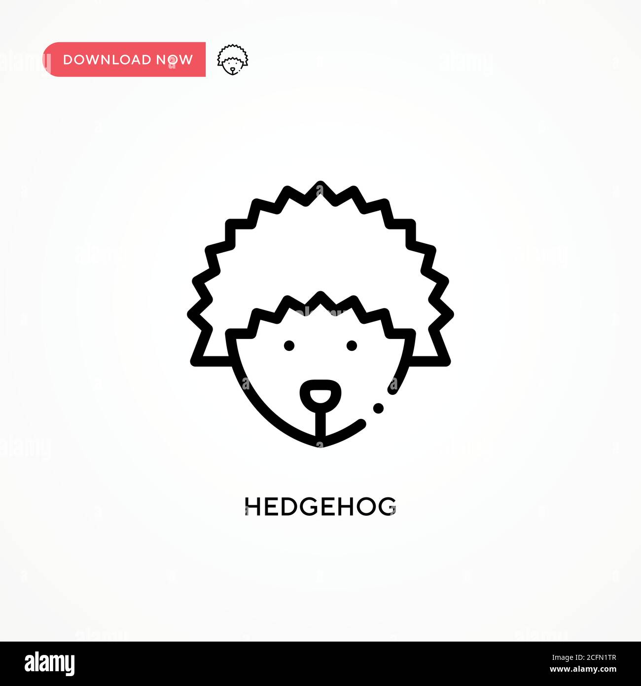 Hedgehog vector icon. Modern, simple flat vector illustration for web ...