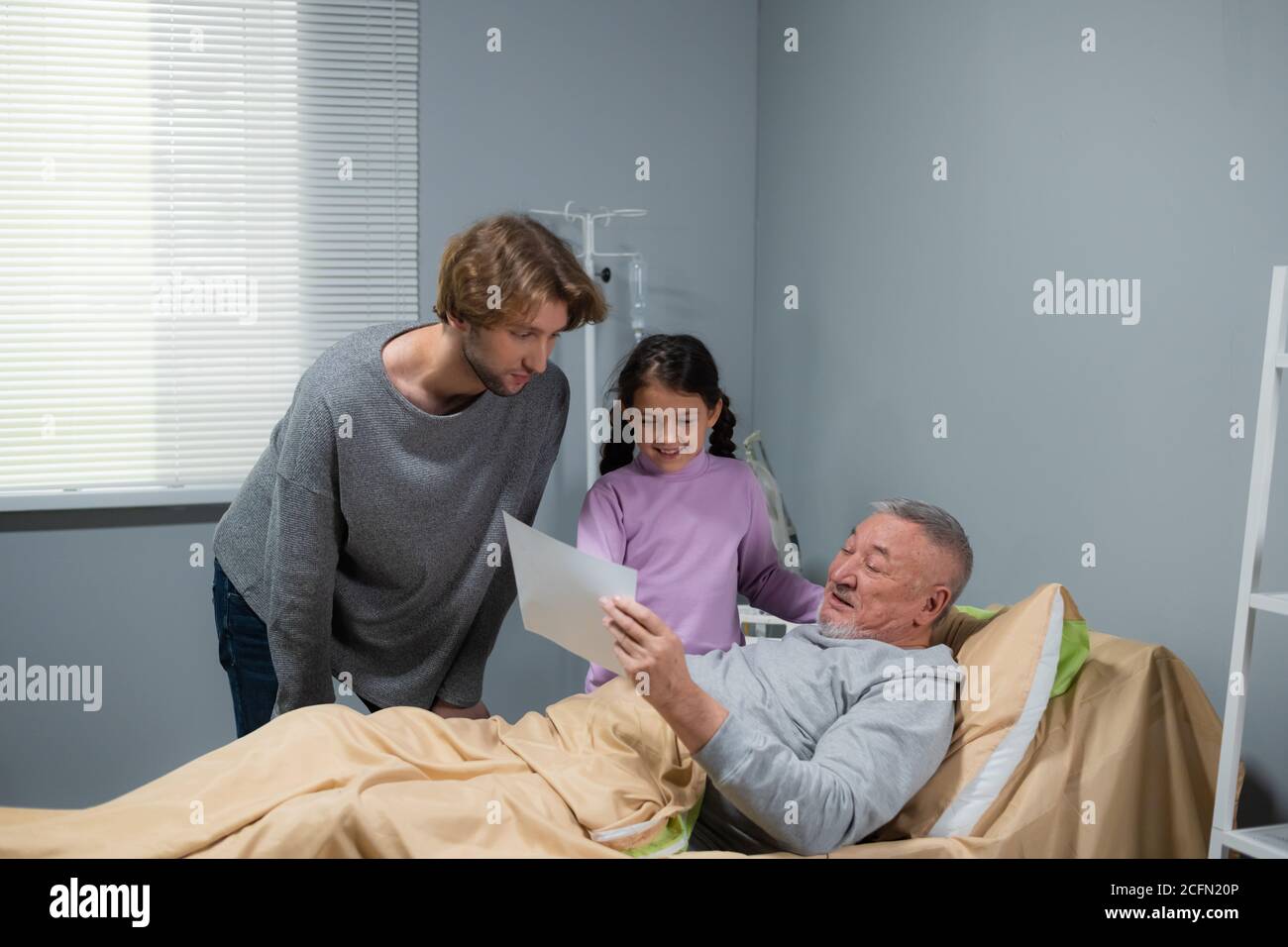 Relative hospital visit hi-res stock photography and images - Alamy