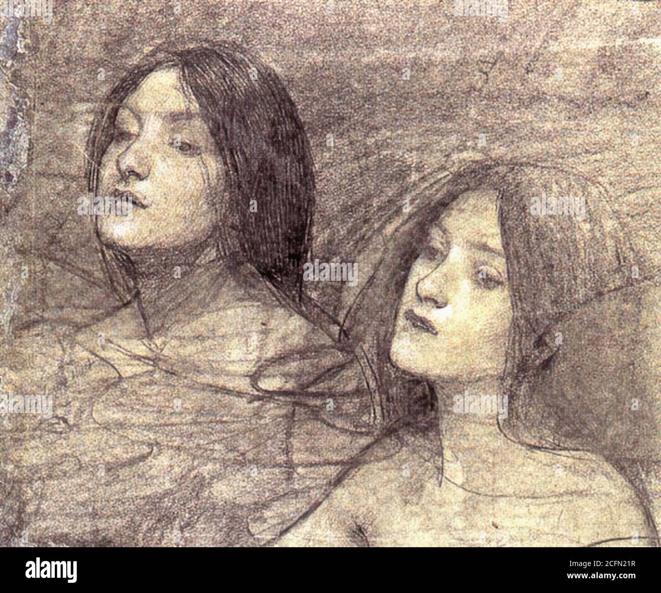 Waterhouse John William - Hylas and the Nymphs 1 1 (Study) - British ...