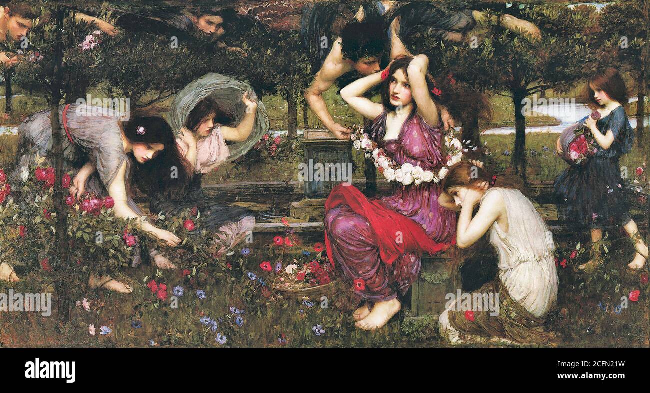 Waterhouse John William - Flora and the Zephyrs 1 - British School ...