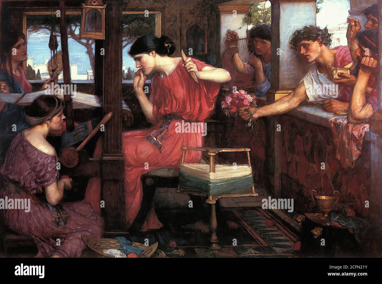 Waterhouse John William - Penelope and the Suitors - British School ...