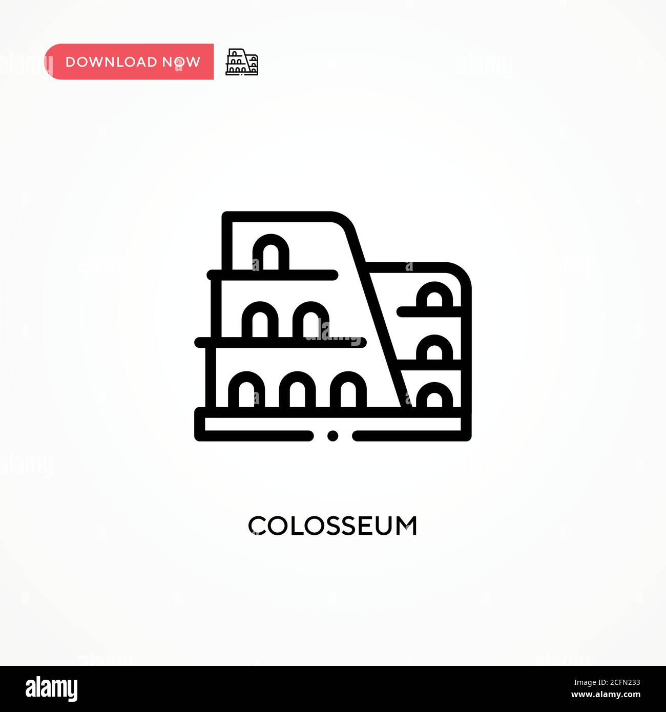 Flavian amphitheater illustration Cut Out Stock Images & Pictures - Alamy