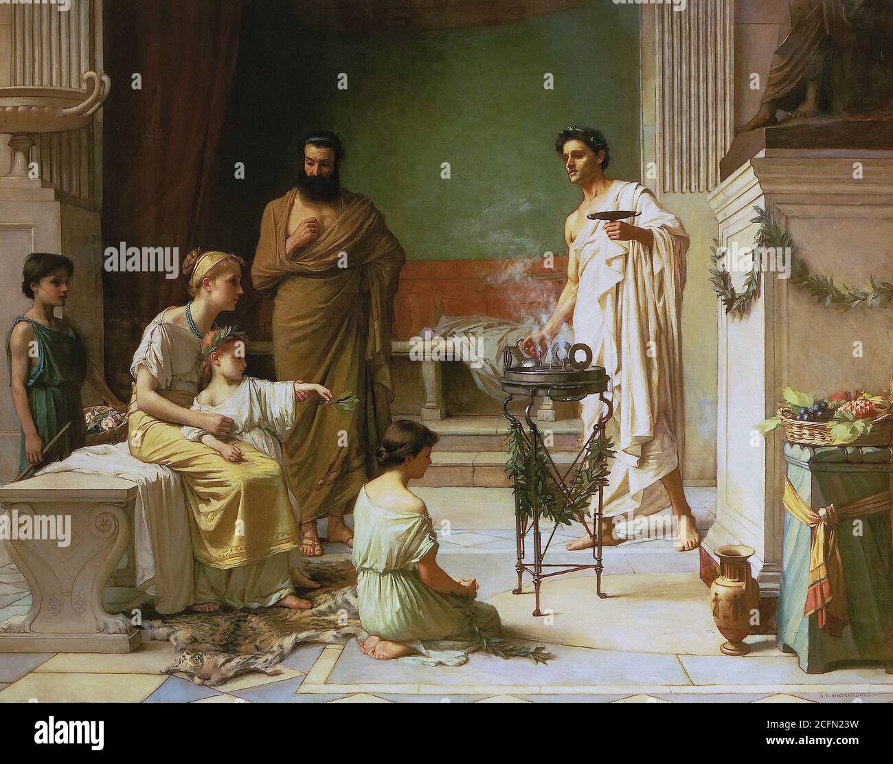 Waterhouse John William - a Sick Child Brought into the Temple of ...