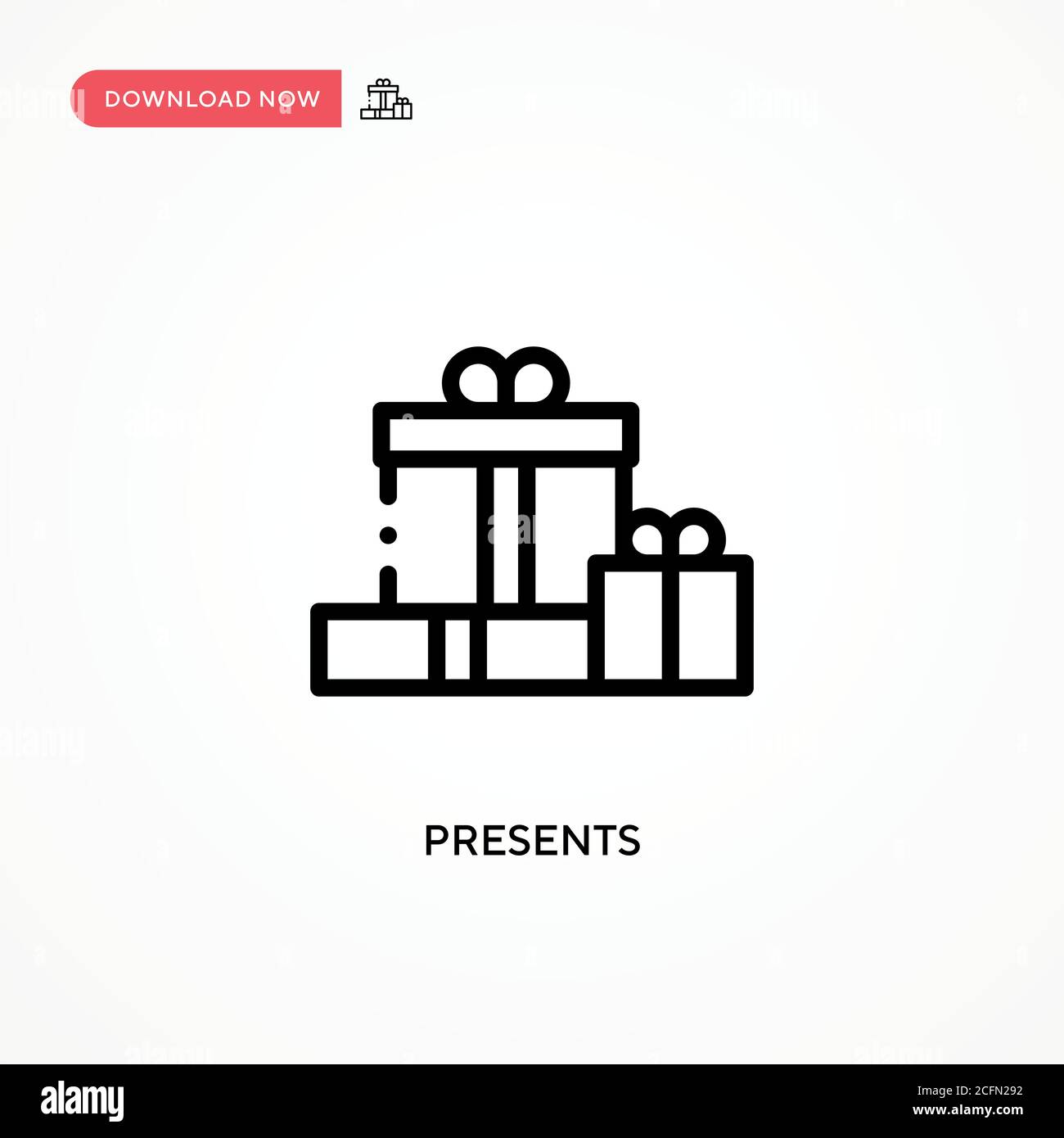 Presents vector icon. Modern, simple flat vector illustration for web ...